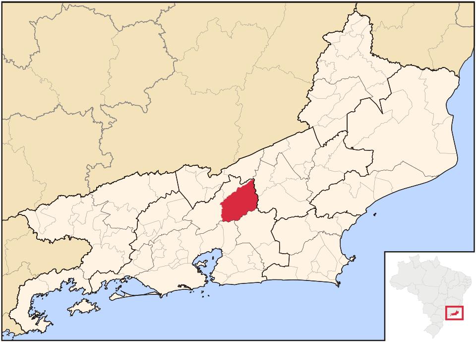Teresópolis mapa - Mapa de Teresópolis (Brésil)