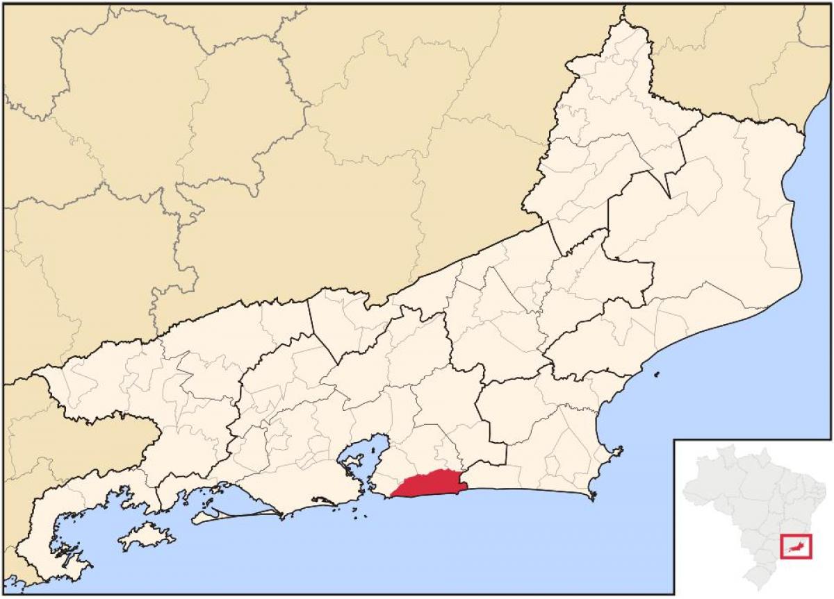 Maricá mapa - Mapa de Maricá (Brésil)