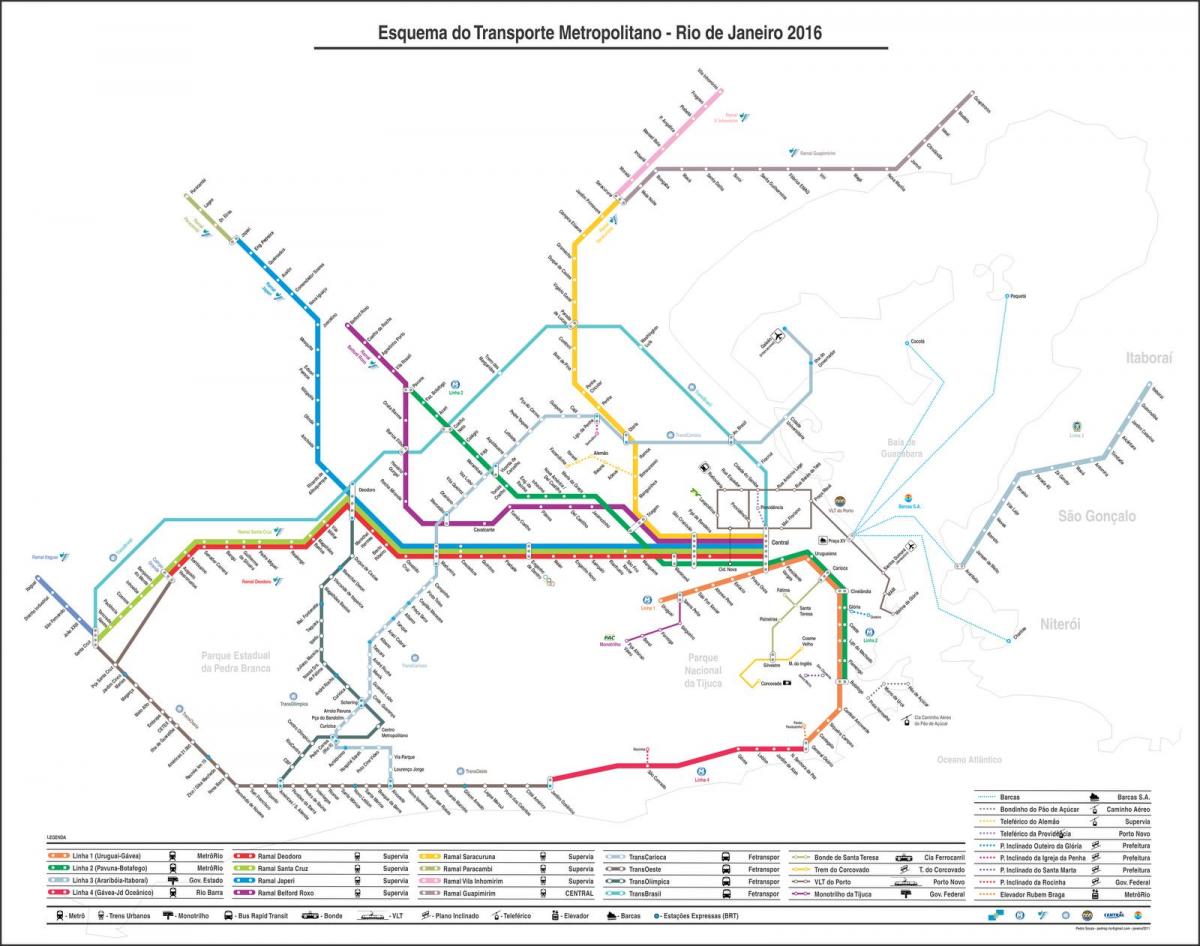O BRT de ônibus do Rio de Janeiro mapa - Mapa de BRT bus Rio de Janeiro ...